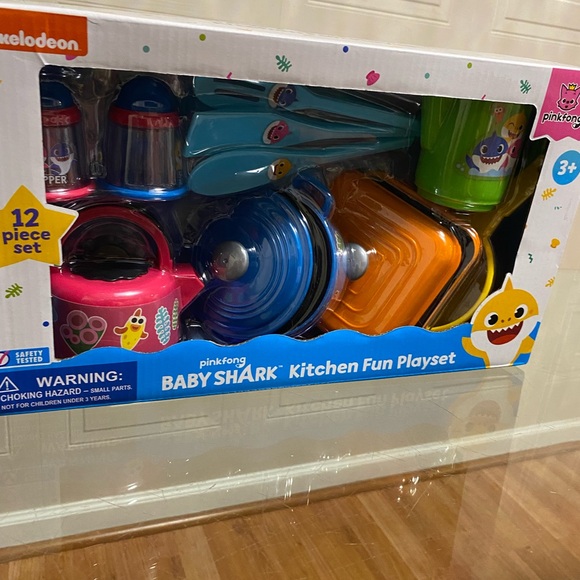 Nickelodeon | Toys | Baby Shark Kitchen Fun Playset 2 Piece Set New ...